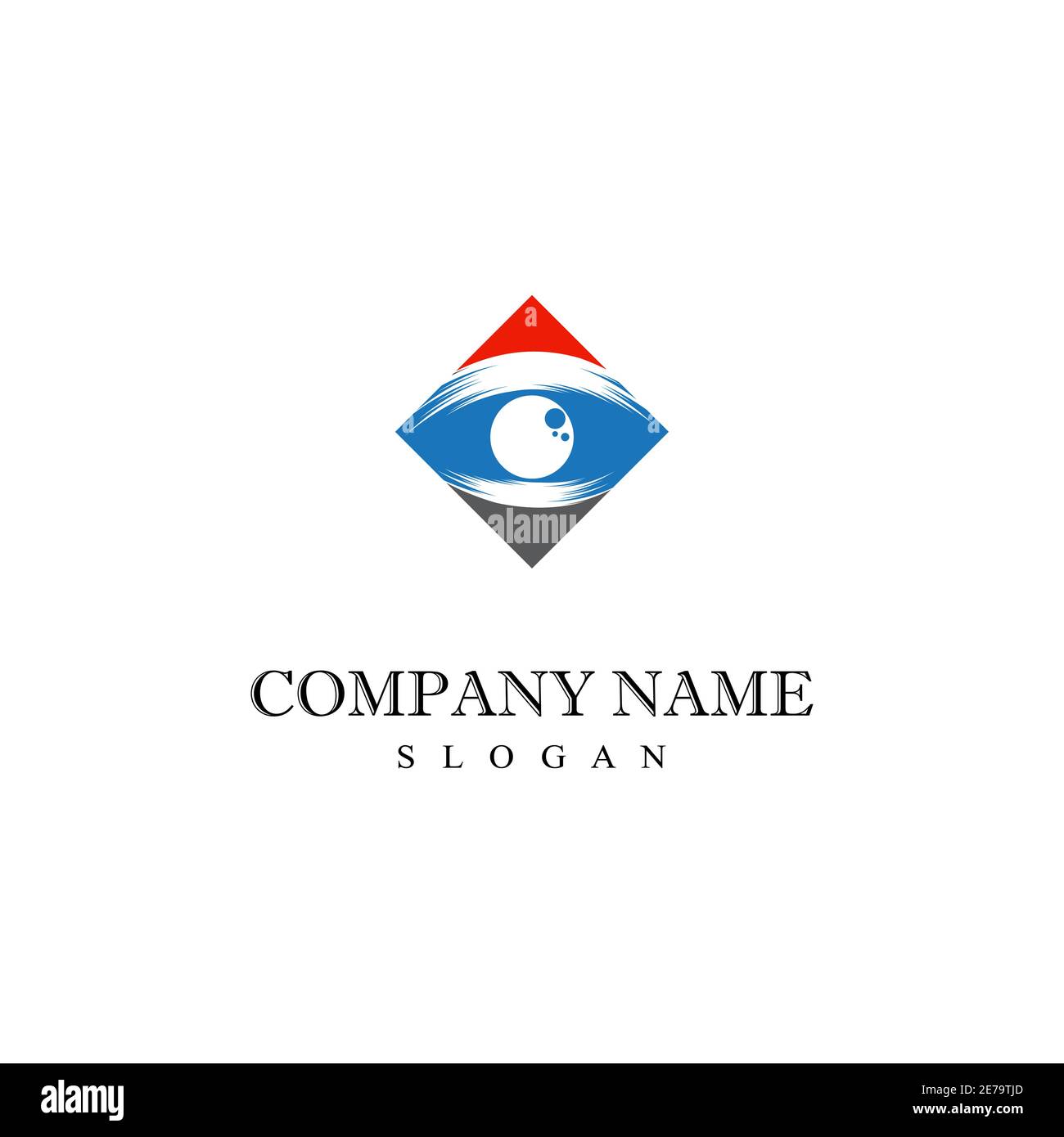 Branding Identity Corporate Eye Care vector logo design Stock Vector ...