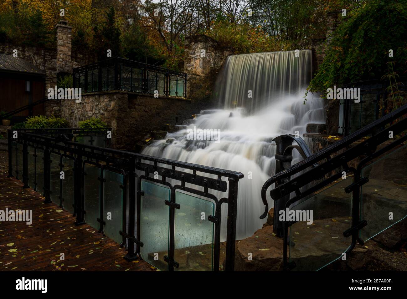 Niagara Escarpment Bruce Trail Autumn Waterfalls and Forest Stock Photo ...