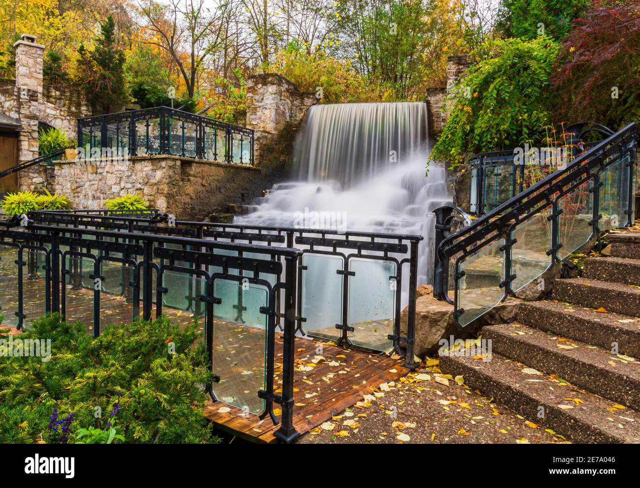 Niagara Escarpment Bruce Trail Autumn Waterfalls and Forest Stock Photo ...