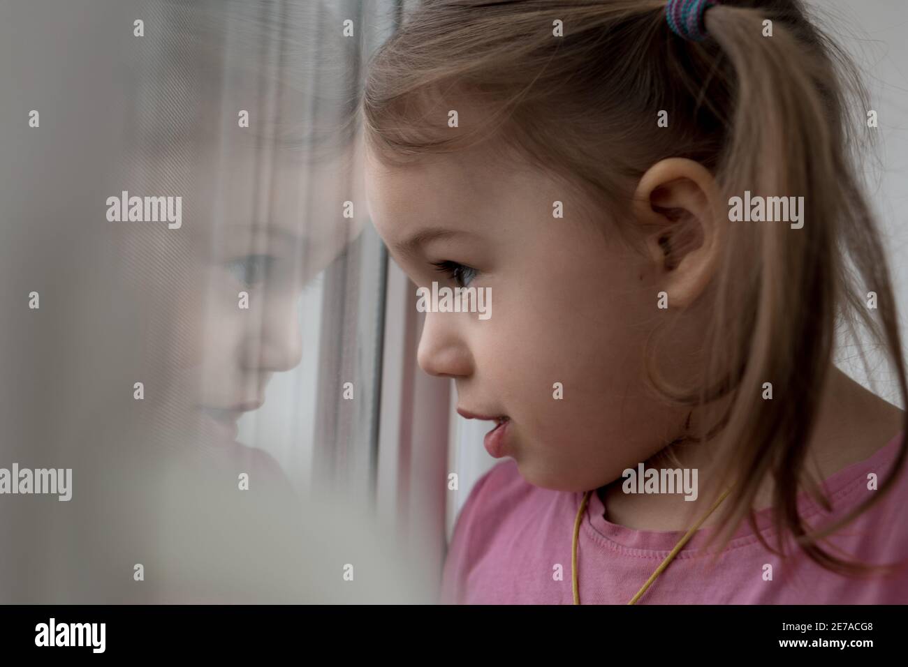 childhood, loneliness, isolation, sadness, hope concepts - One sad cute ...