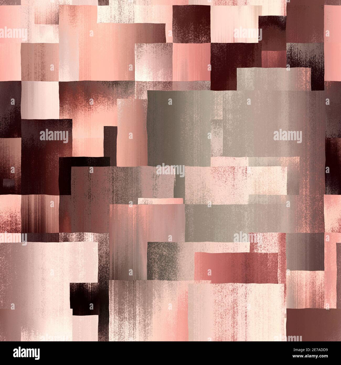 Seamless rectangle geo tile mosaic pattern swatch Stock Photo - Alamy