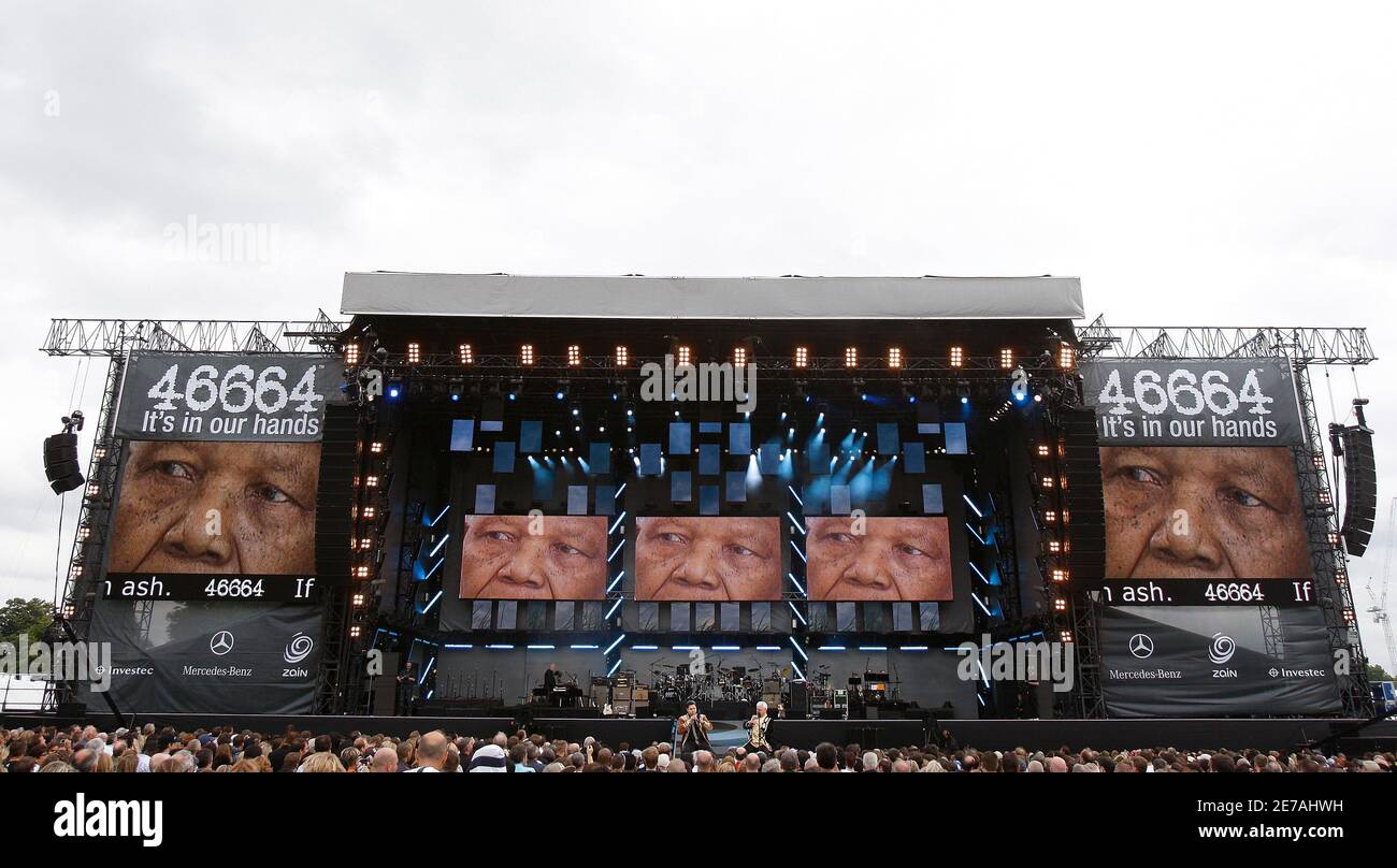 Nelson mandela birthday concert hi-res stock photography and images - Alamy