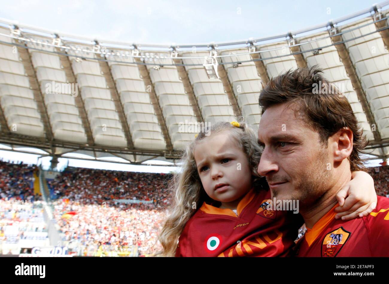Francesco totti with daughter chanel hi-res stock photography and ...