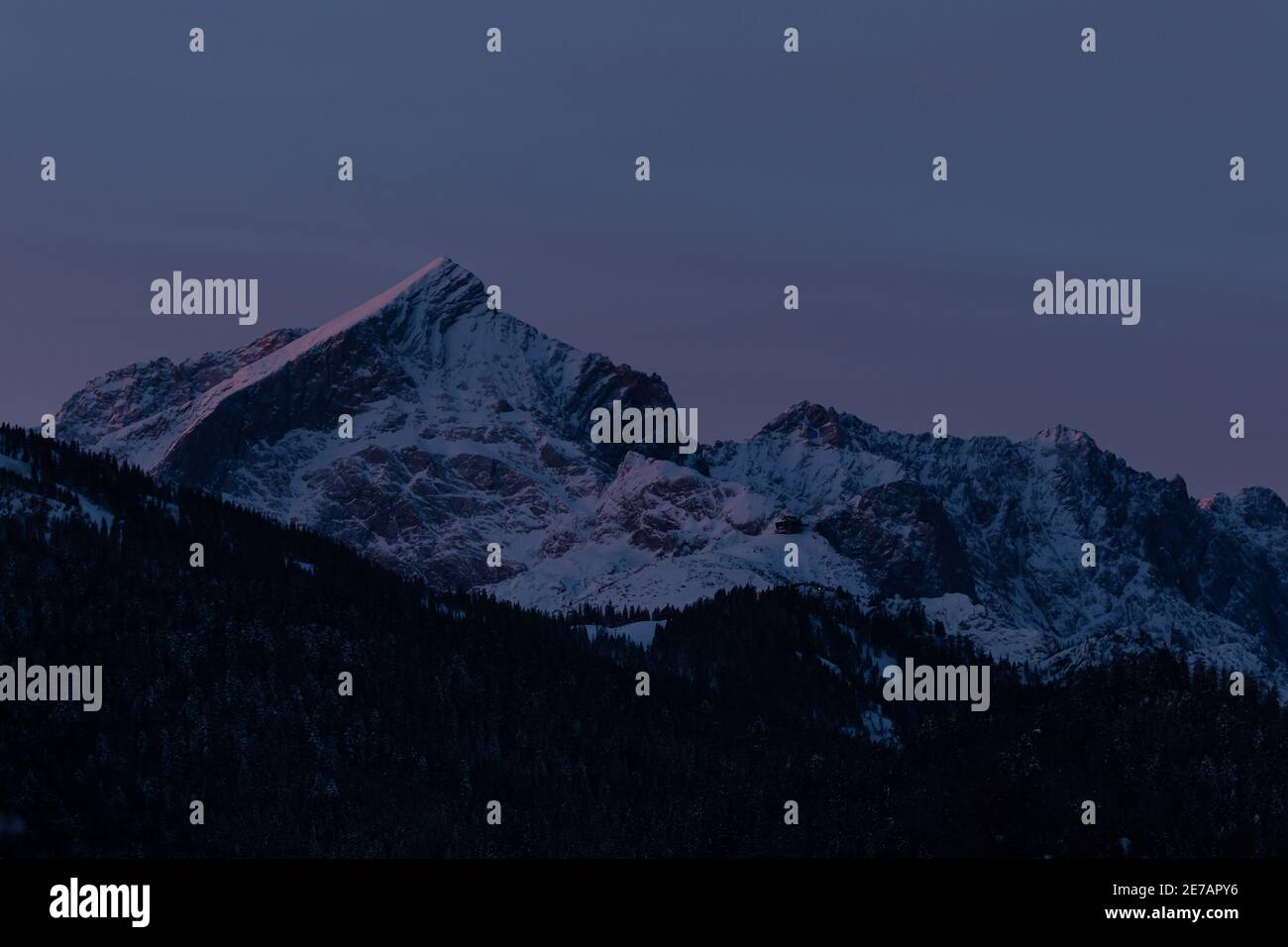 The Alpspitze is one famous mountain peak of the german part of the ...