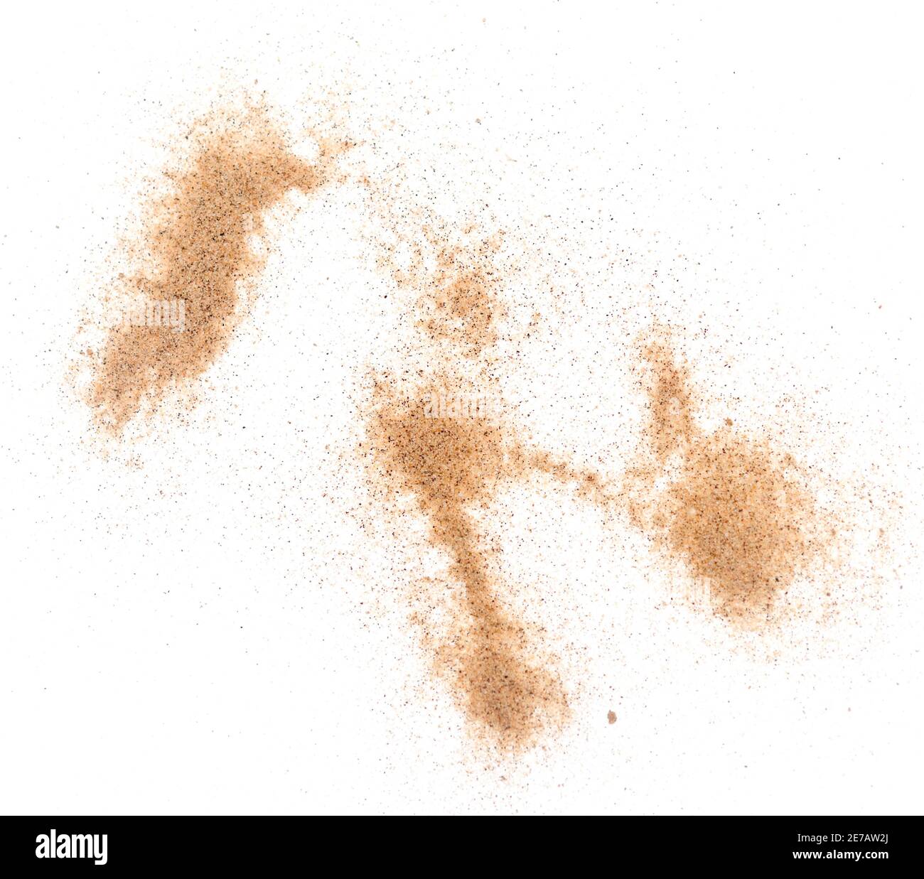Sand isolated on white background Stock Photo - Alamy