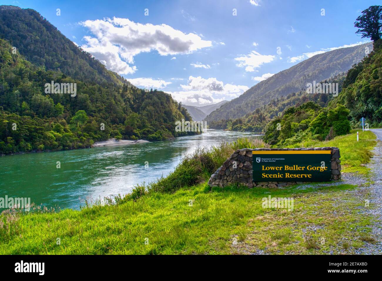 The Buller Gorge, a scenic river valley following the Buller River ...