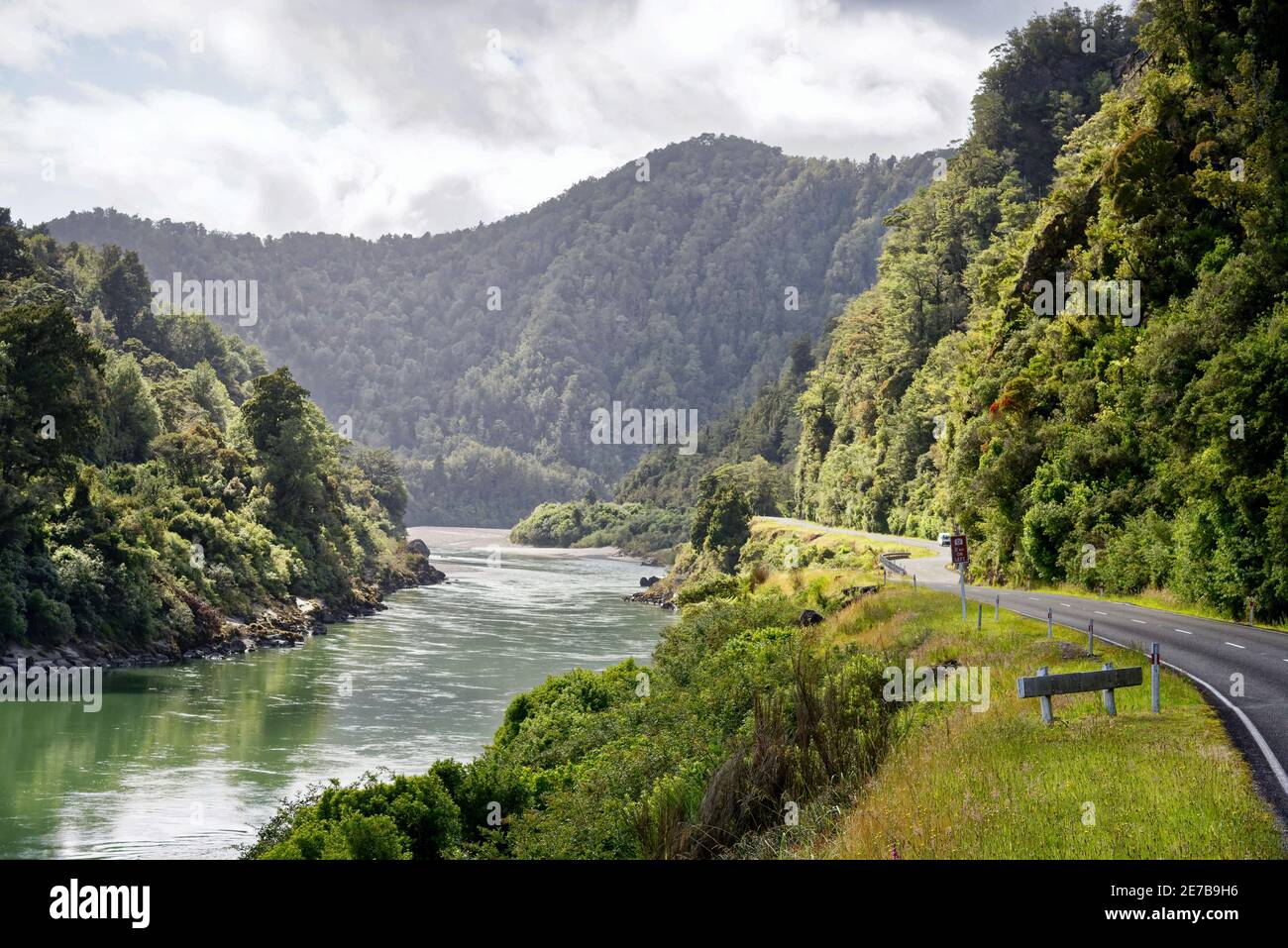 The Buller Gorge, a scenic river valley following the Buller River ...