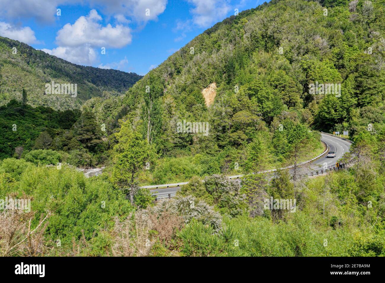 The Buller Gorge, a scenic river valley following the Buller River ...