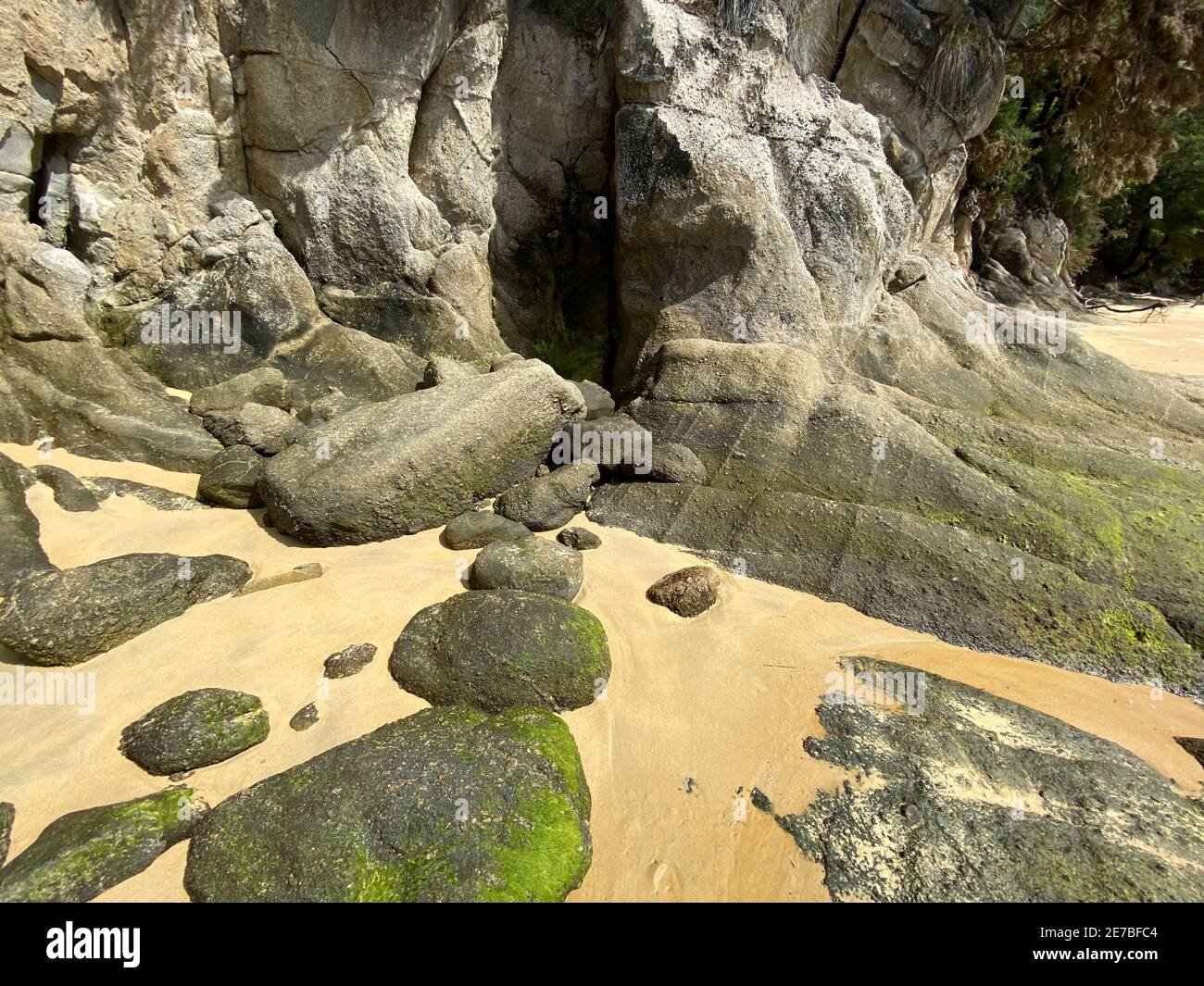 Beautiful scenery in the Abel Tasman National Park, Nelson region, New ...