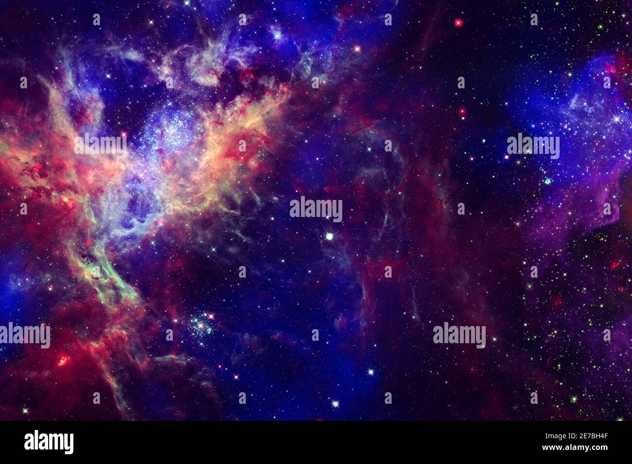 Colorful nebula. Space abstract background . Elements of this Image ...