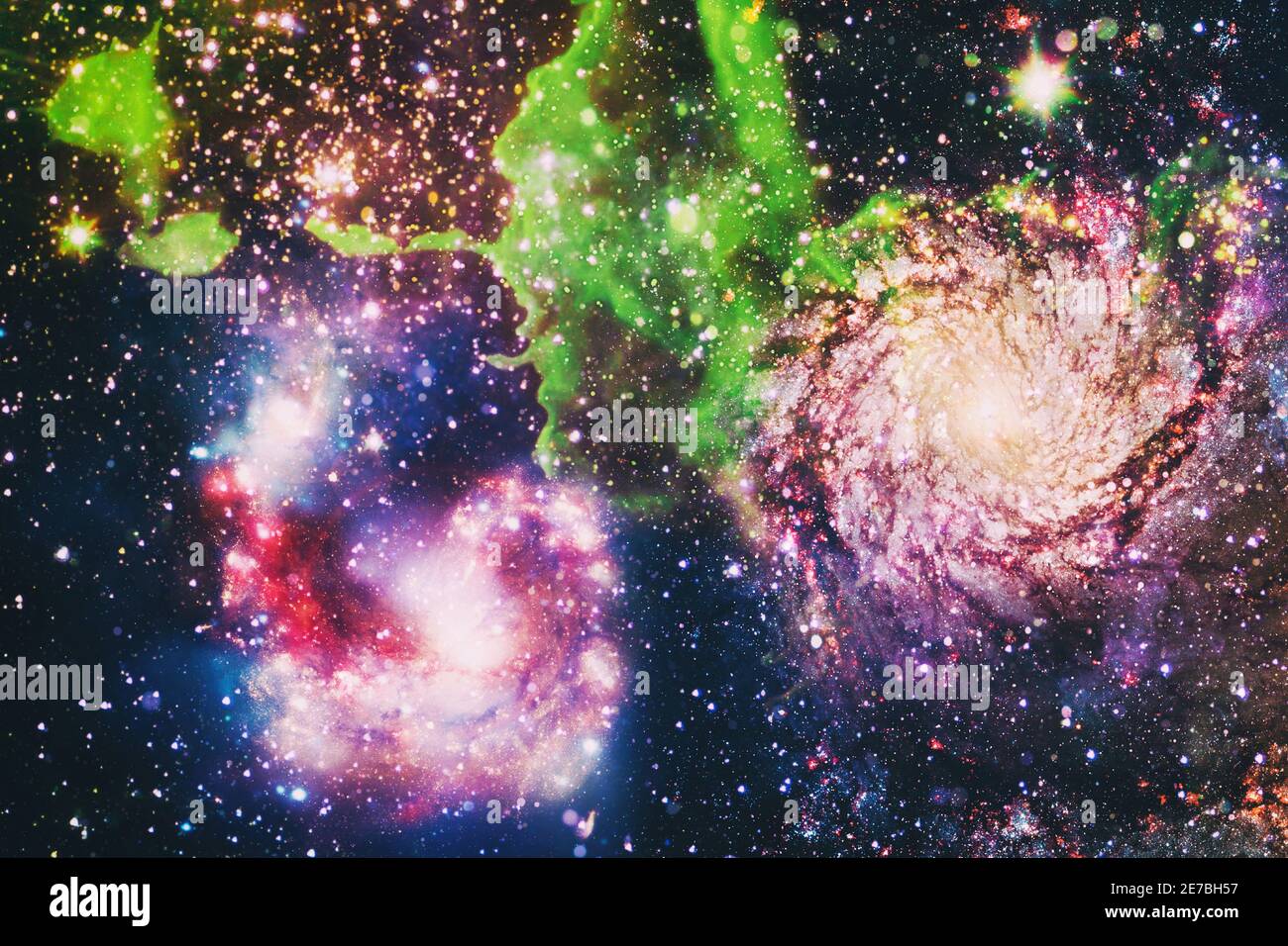 Milky way cosmic background. Star dust and pixie dust glitter space ...
