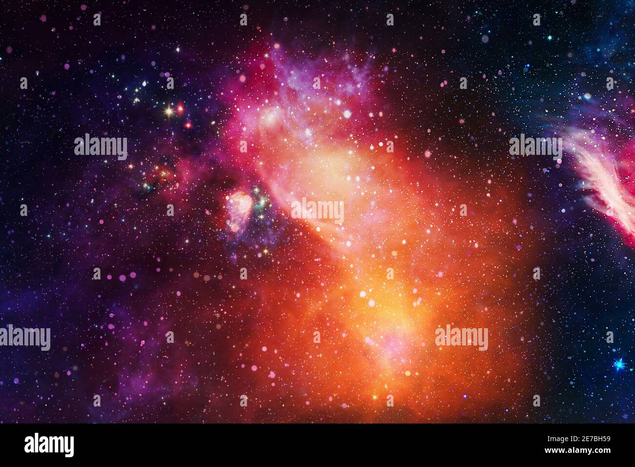 Night starry sky with stars. Abstract astronomical galaxy. Elements of ...