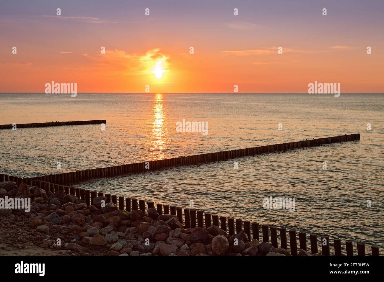 Baltic sea sunset beach hi-res stock photography and images - Alamy
