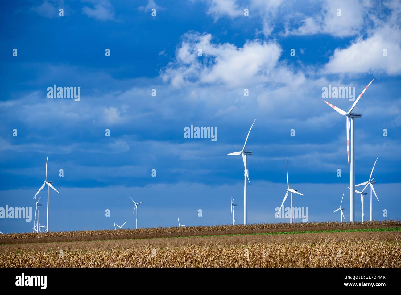 kittsee, austria, 10 oct 2019, wind power plant in lower austria ...