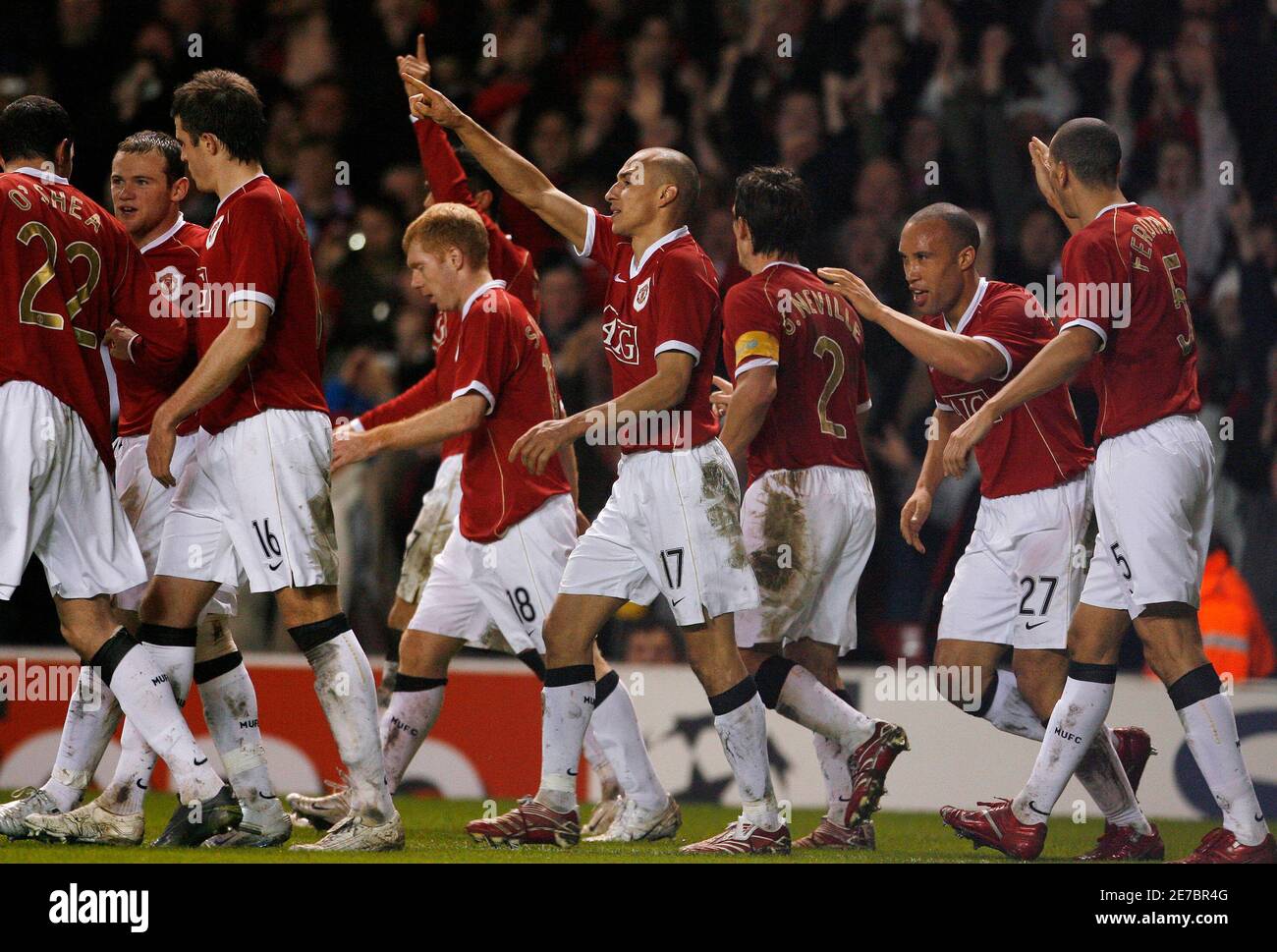 Soccer manchester united henrik larsson manchester hi-res stock ...