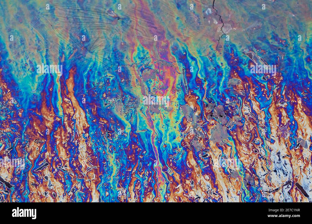 Oil Slick close up - abstract background Stock Photo - Alamy