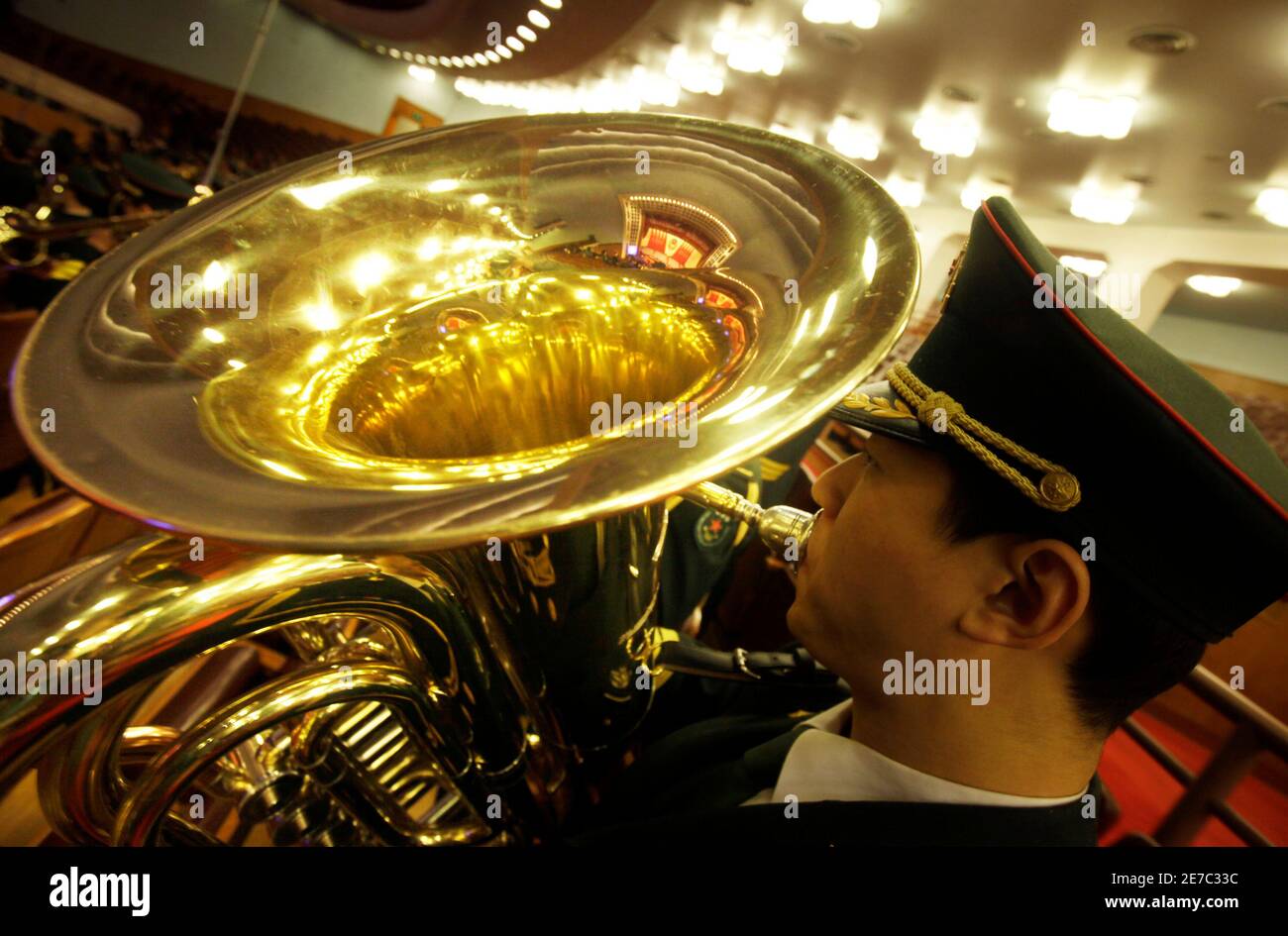China band of tuba hi-res stock photography and images - Alamy