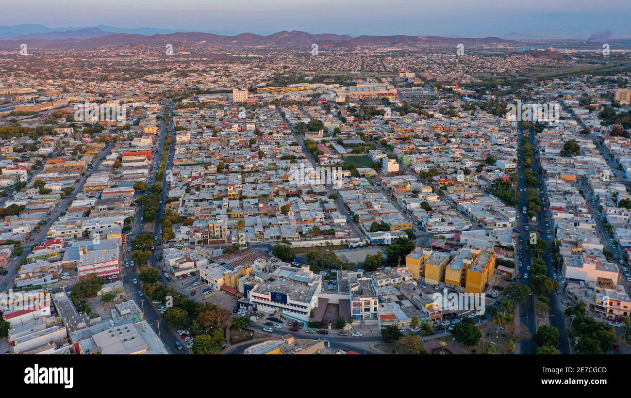 Aerial view of Mazatlan, Sinaloa, Mexico. General View of Mazatlan ...