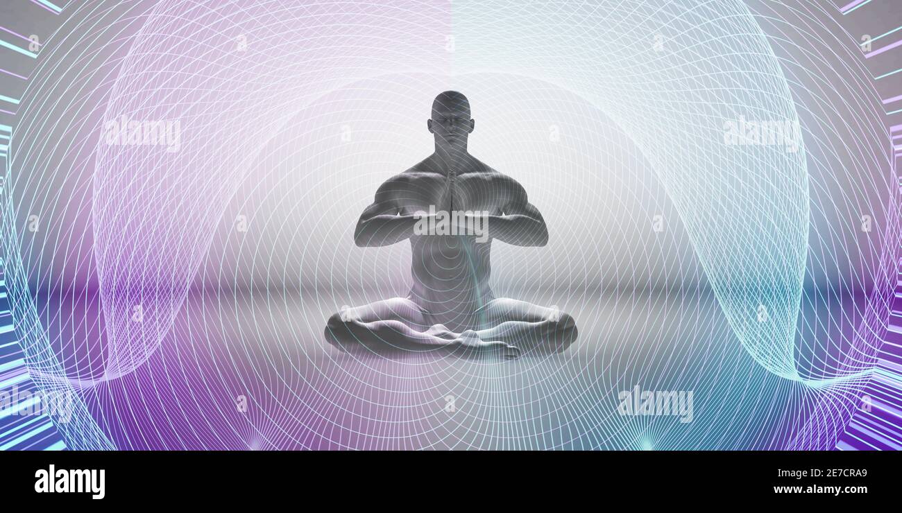 Spiritual Realm and Higher Level of Enlightenment Zen State Stock Photo ...