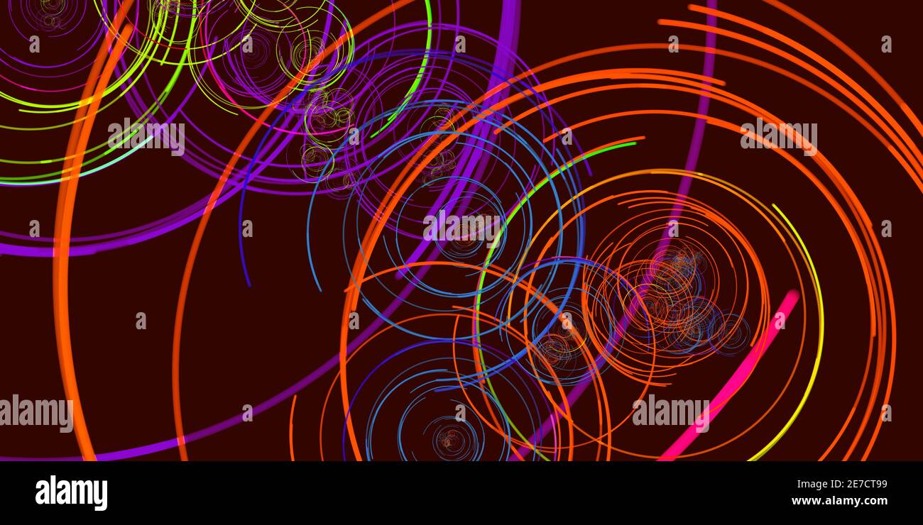 Vintage Background with Retro Colors and Circles Concept Stock Photo ...