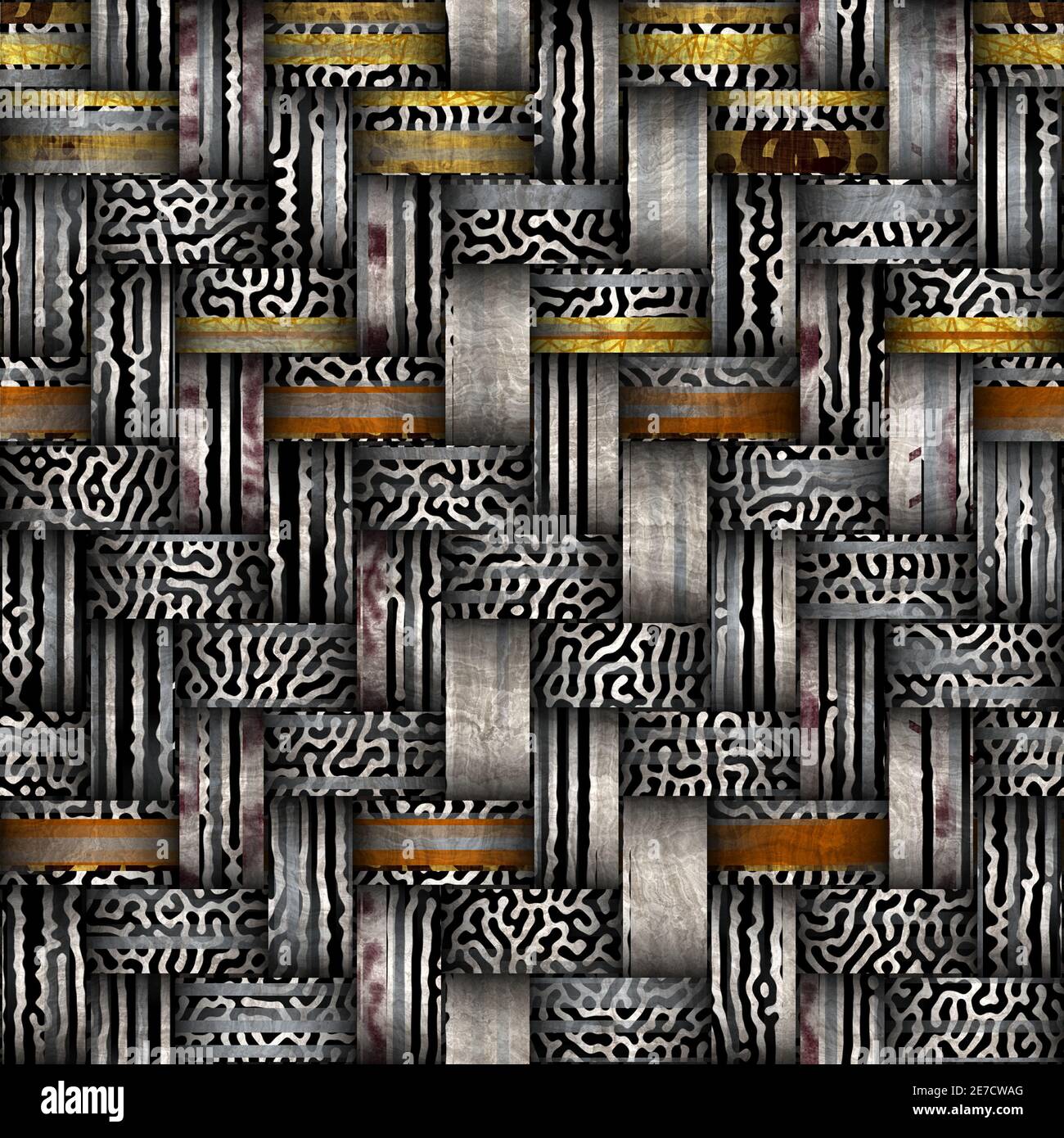 Seamless weave strip colorful ribbon pattern print Stock Photo - Alamy