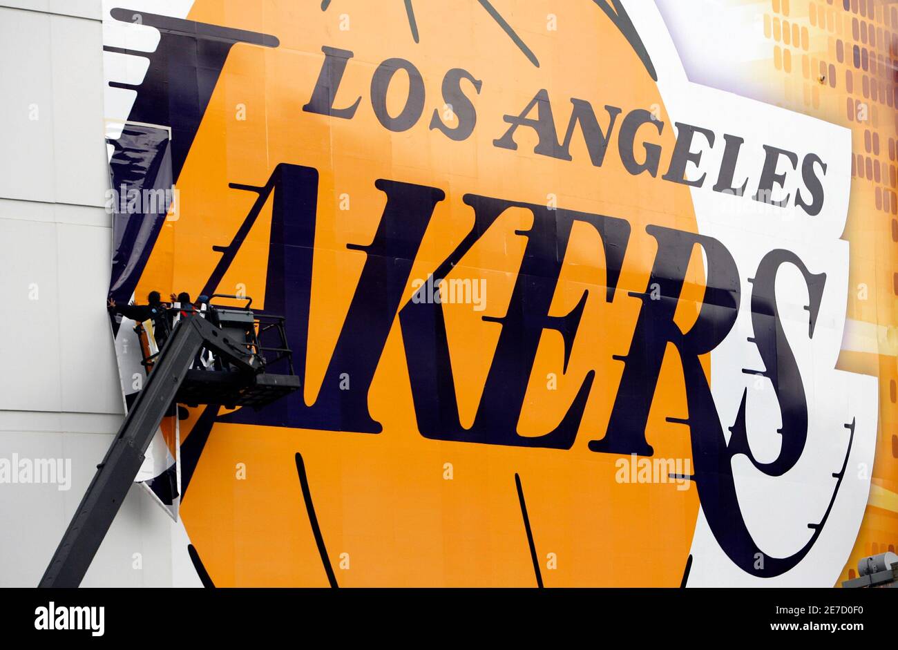 Los Angeles Lakers Banner High Resolution Stock Photography and Images ...