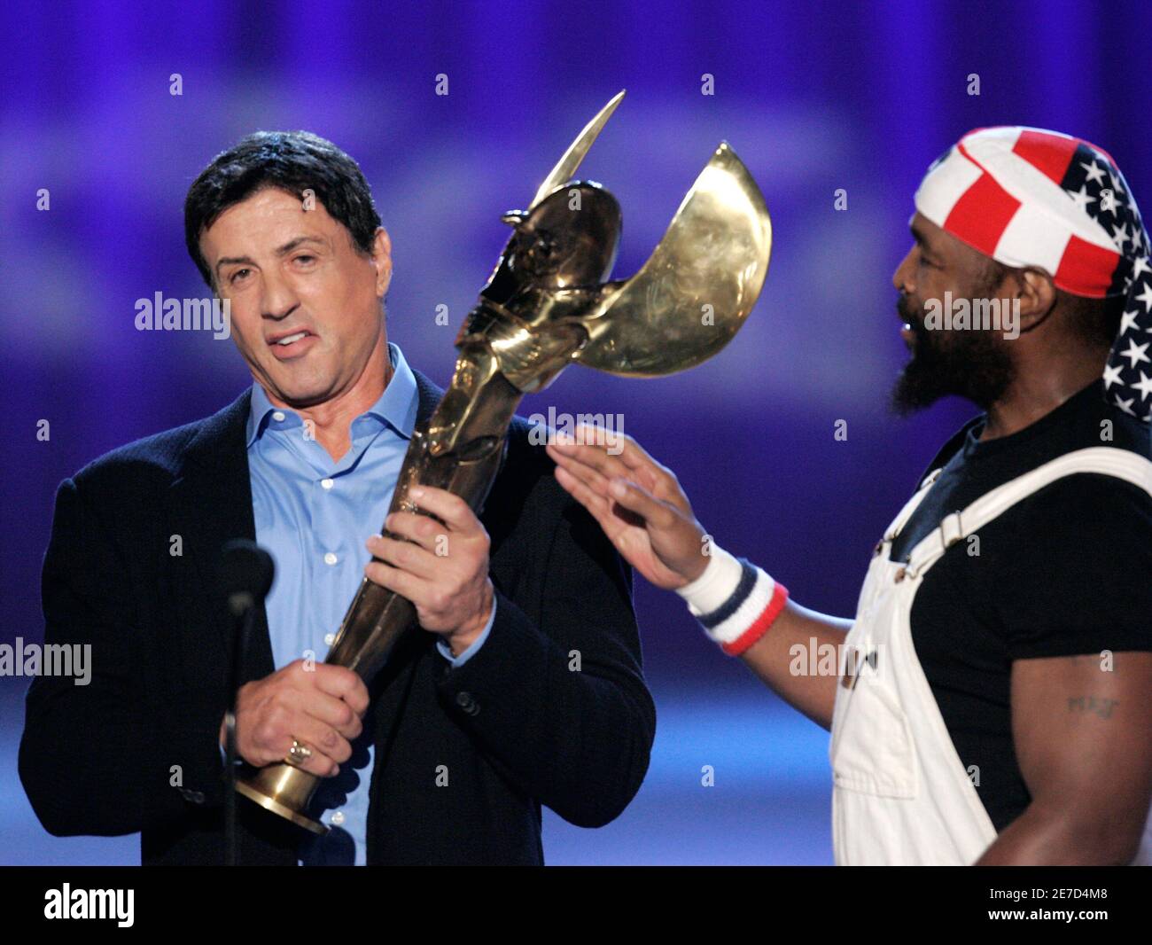Mr t and sylvester stallone hi-res stock photography and images - Alamy