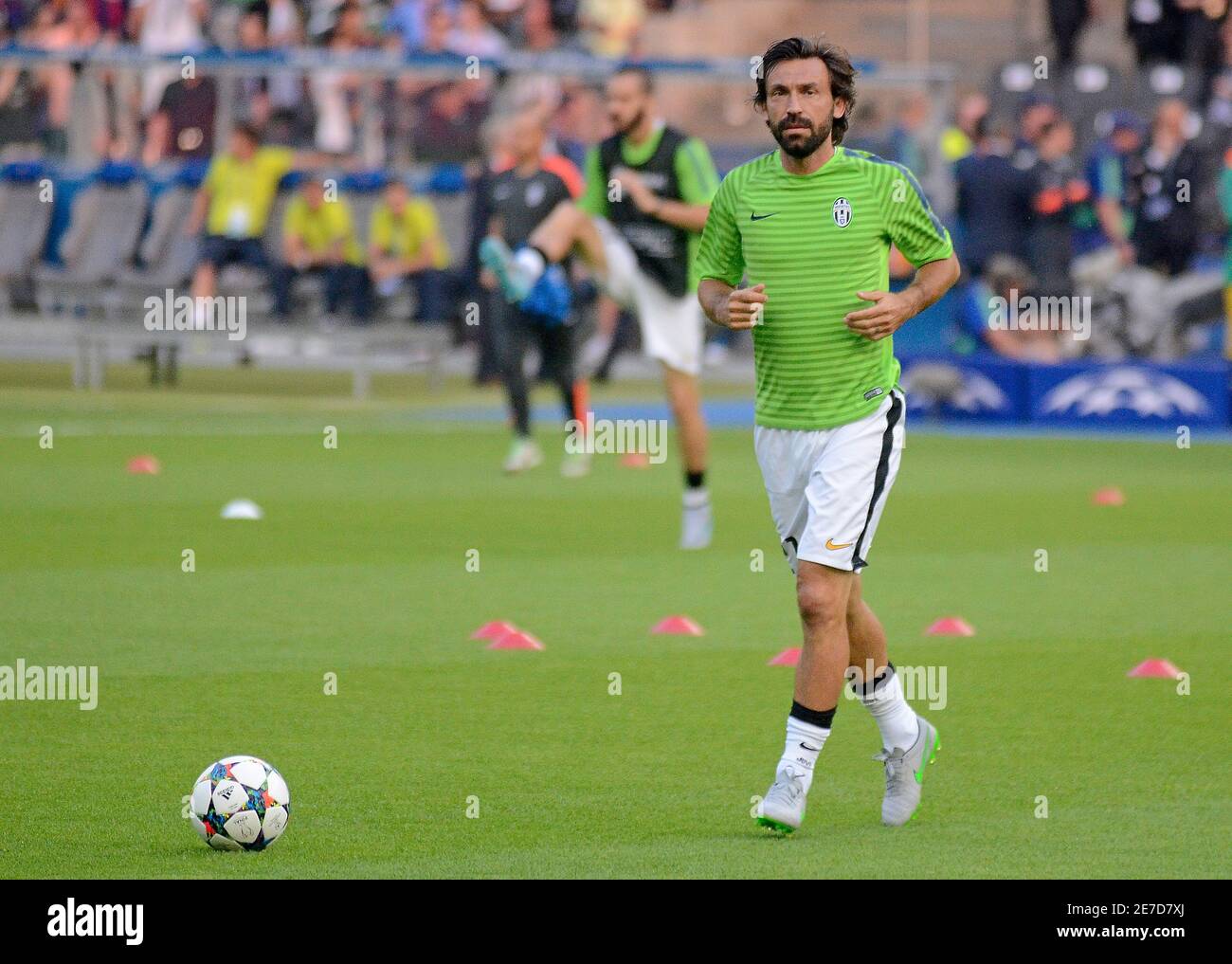 BERLIN, GERMANY - JUNE 6, 2015: Andrea Pirlo pictured during the 2014/15 UEFA Champions League ...