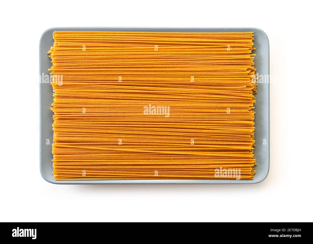 raw pasta top view on white isolated background Stock Photo - Alamy