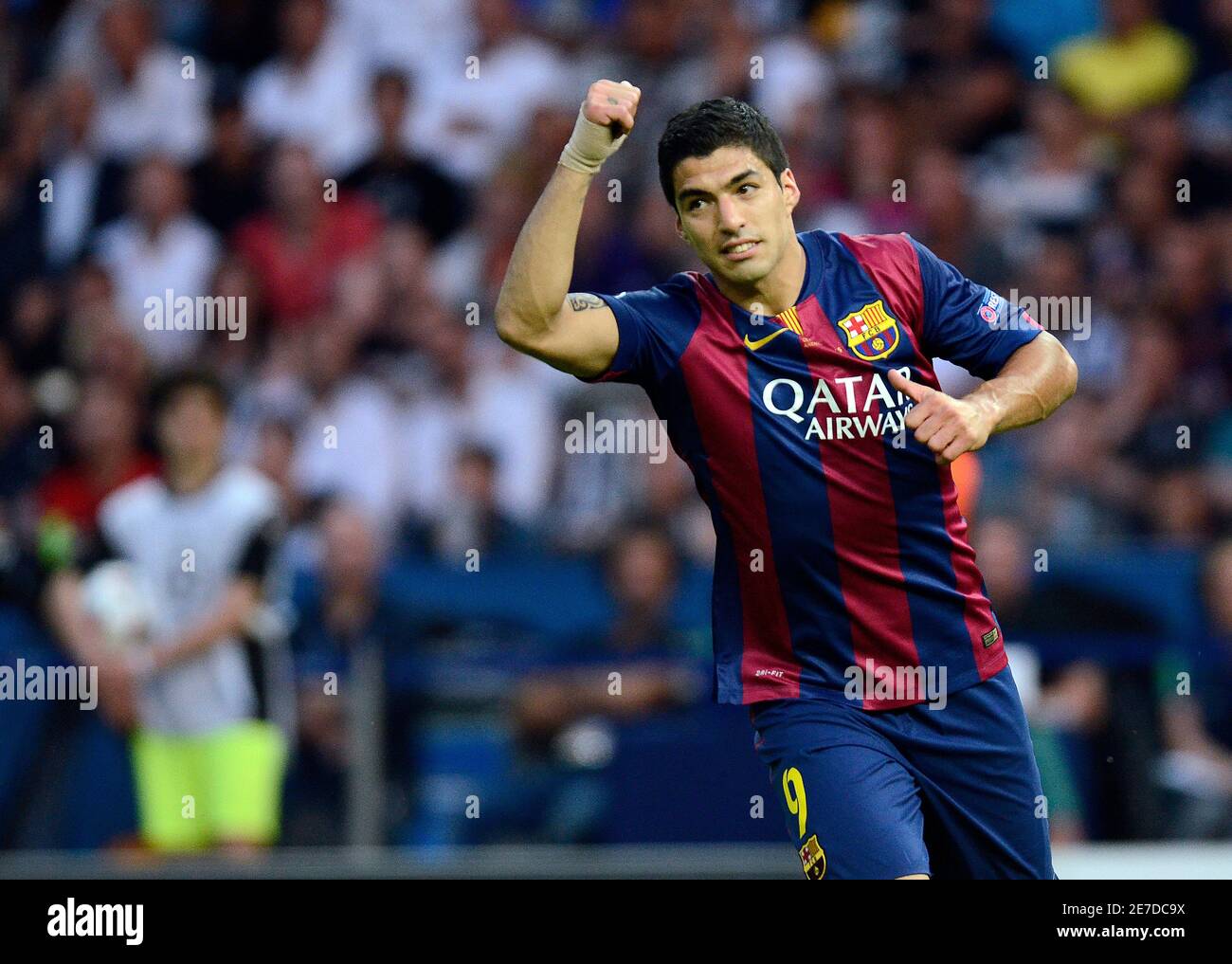BERLIN, GERMANY - JUNE 6, 2015: Luis SUarez pictured during the 2014/15 ...