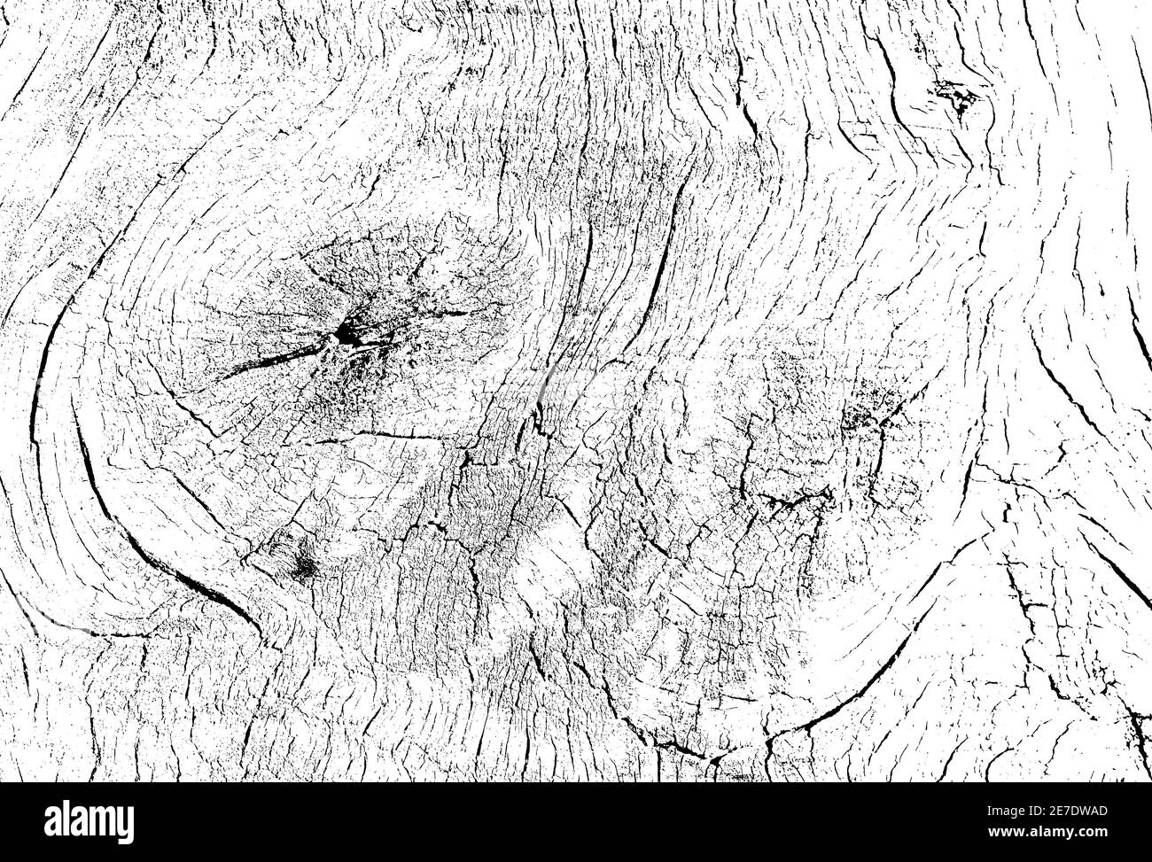 Close up of old aged weathered cracked wood profile surface texture log ...