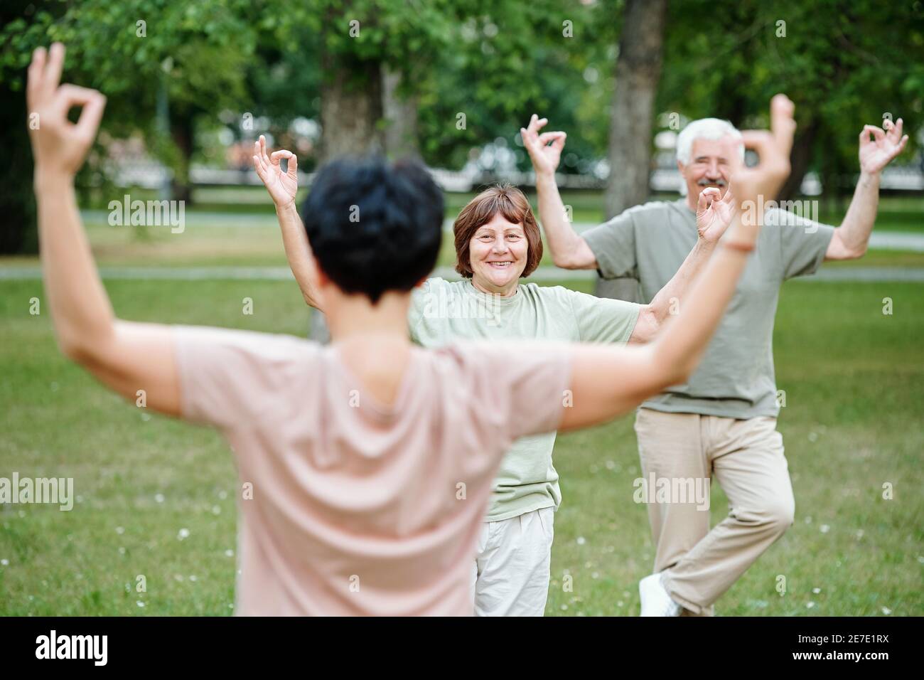 Rear view of instructor hi-res stock photography and images - Alamy