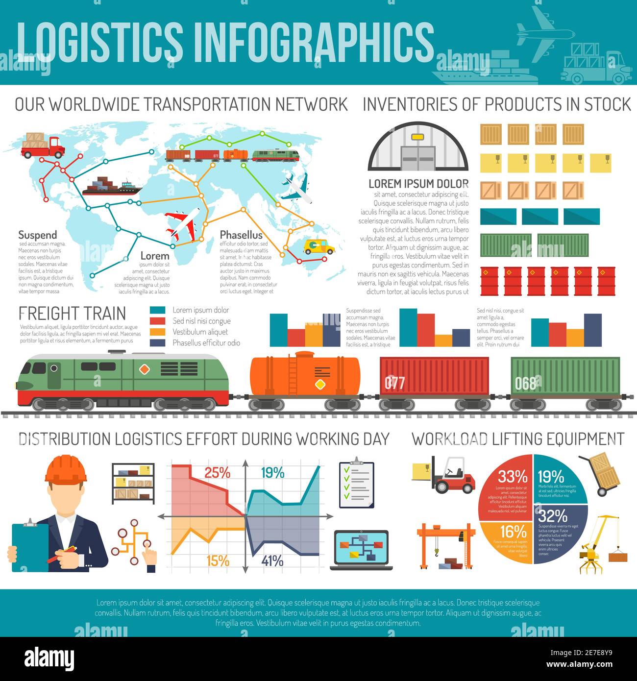 Logistics coordinator Stock Vector Images - Alamy