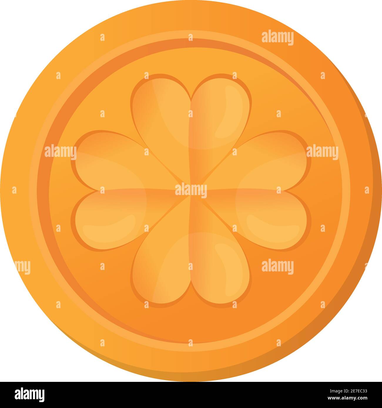 clover coin on a white background Stock Vector Image & Art - Alamy
