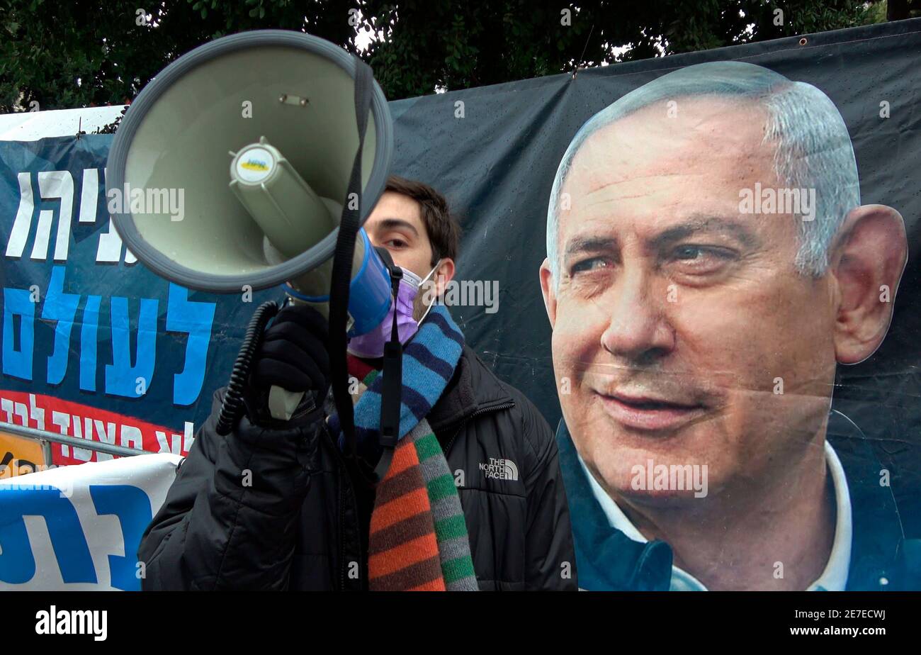 Benjamin netanyahu poster hi-res stock photography and images - Alamy