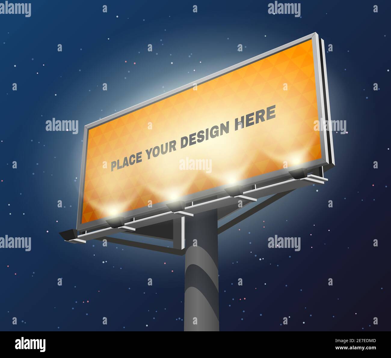 Place your design here prominent advertisement billboard against ...