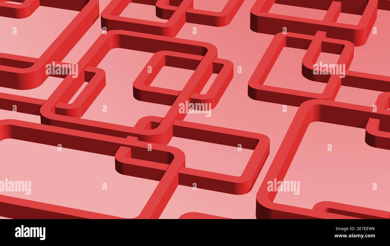 Modern design of graphic elements in red color - rectangle frames ...