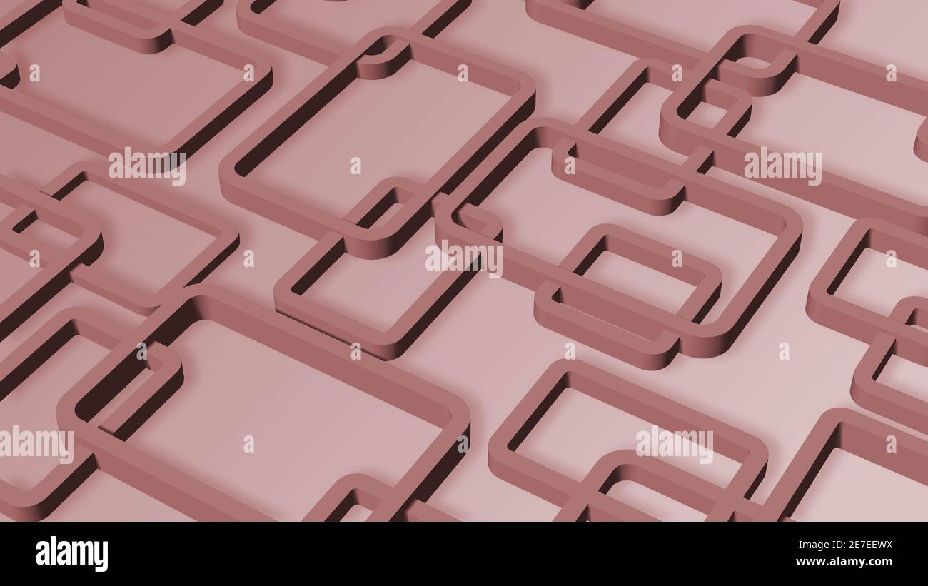 Modern design of graphic elements in rose color - rectangle frames ...