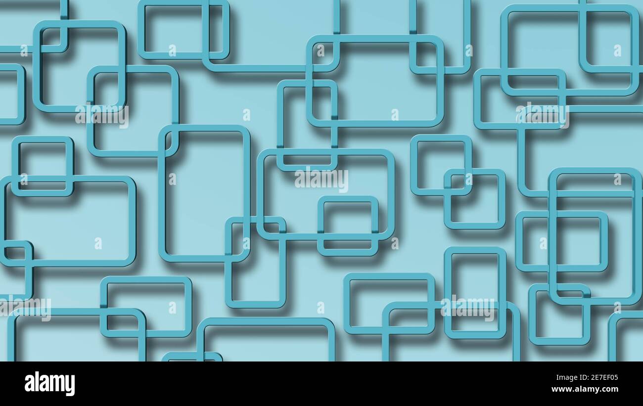 Modern design of graphic elements in turquoise color - rectangle frames ...