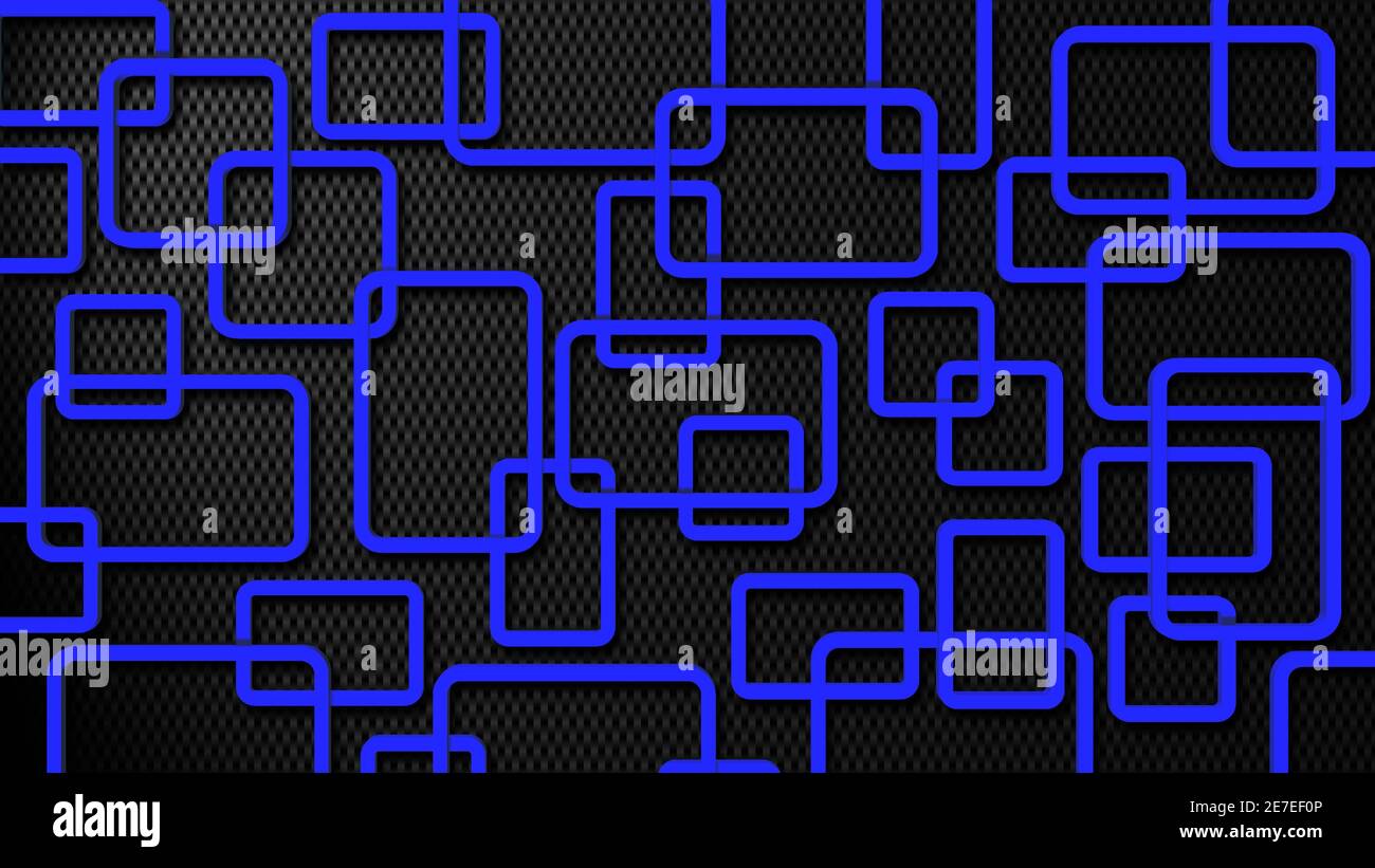 Modern design of graphic elements - blue rectangle frames arranged in ...