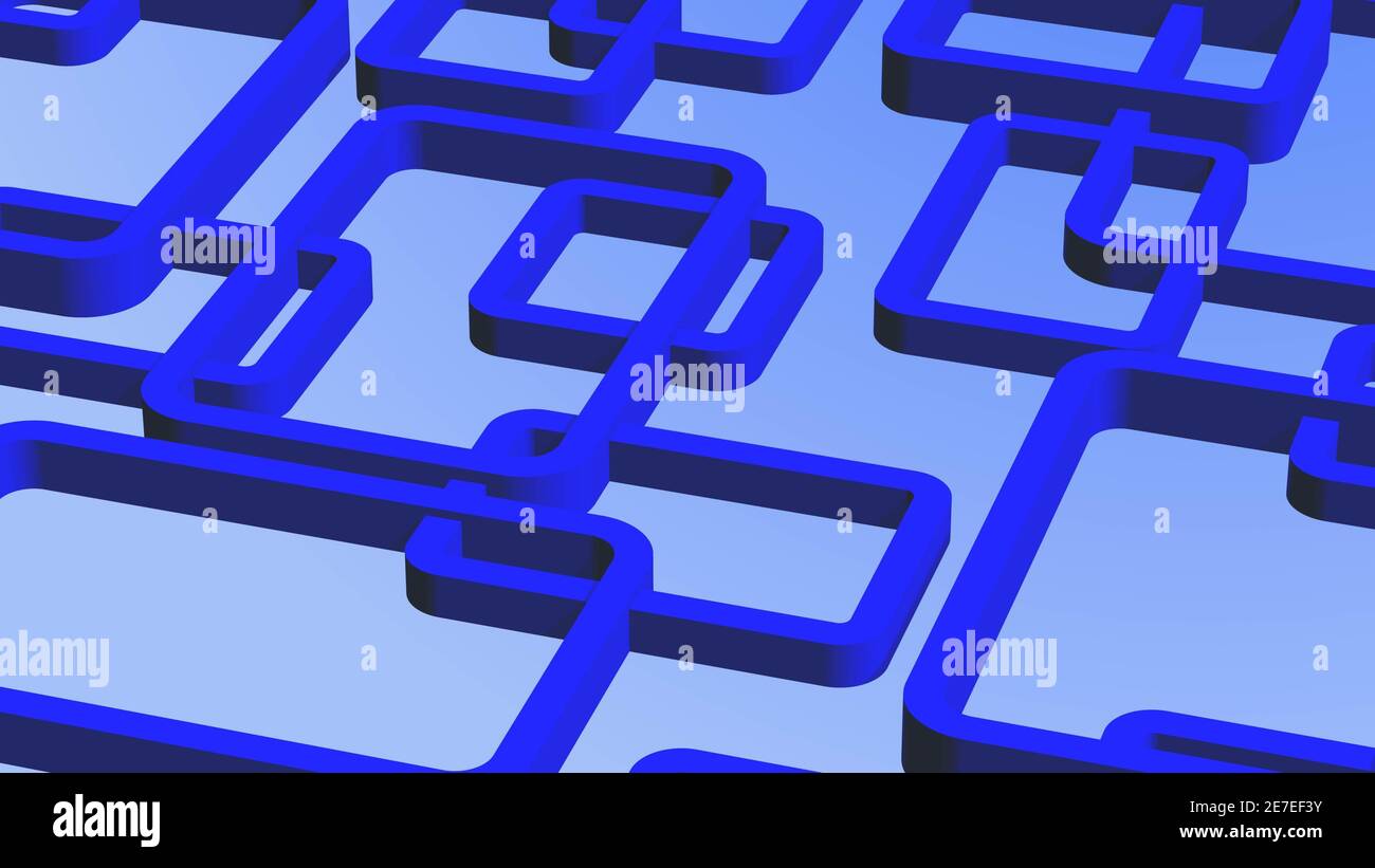 Modern design of graphic elements in blue color - rectangle frames ...