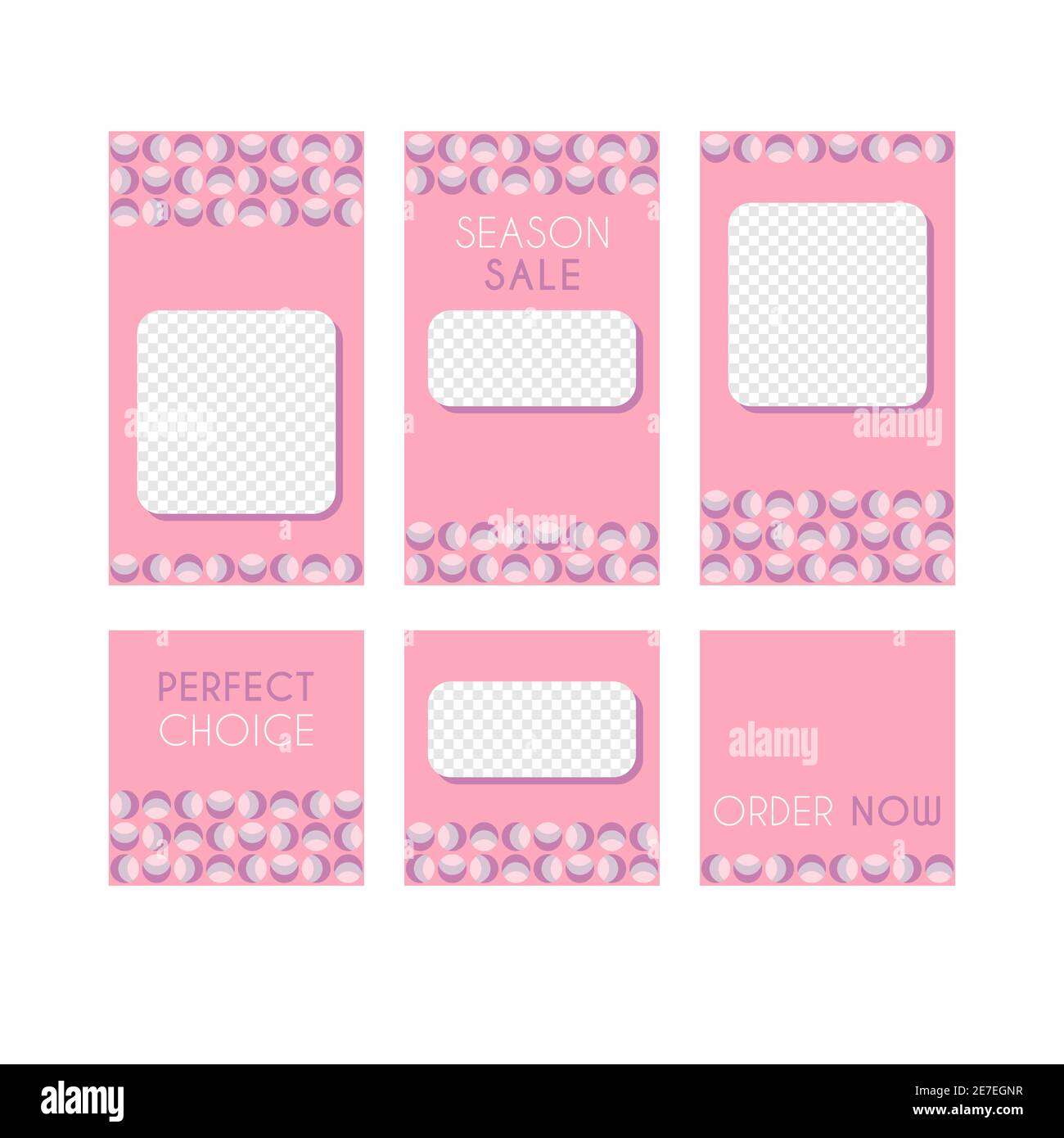 Modern decorative vector frames. Editable design templates for web ...
