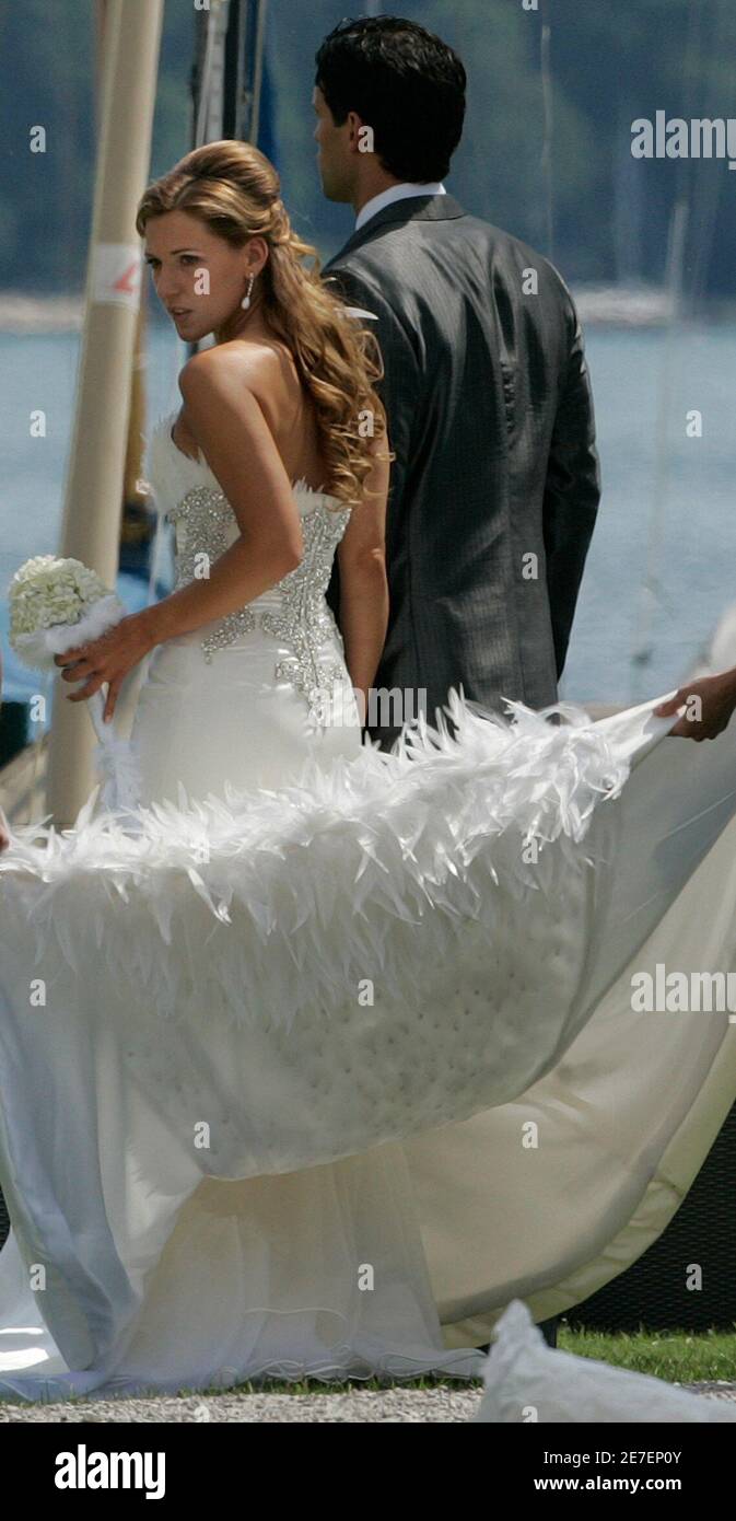 Michael Ballack Wife Simone Ballack High Resolution Stock Photography ...