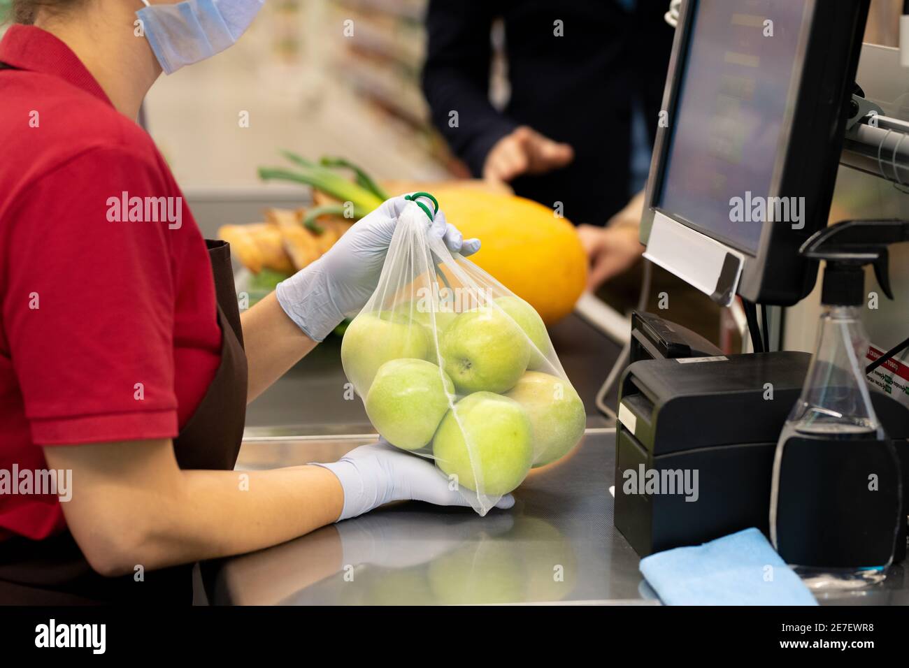 Hand female professional scanning hi-res stock photography and images ...