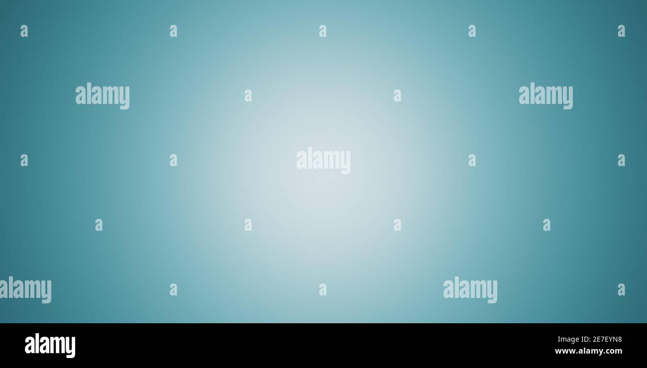 Turquoise solid colour background with gradient lighting effect, single ...