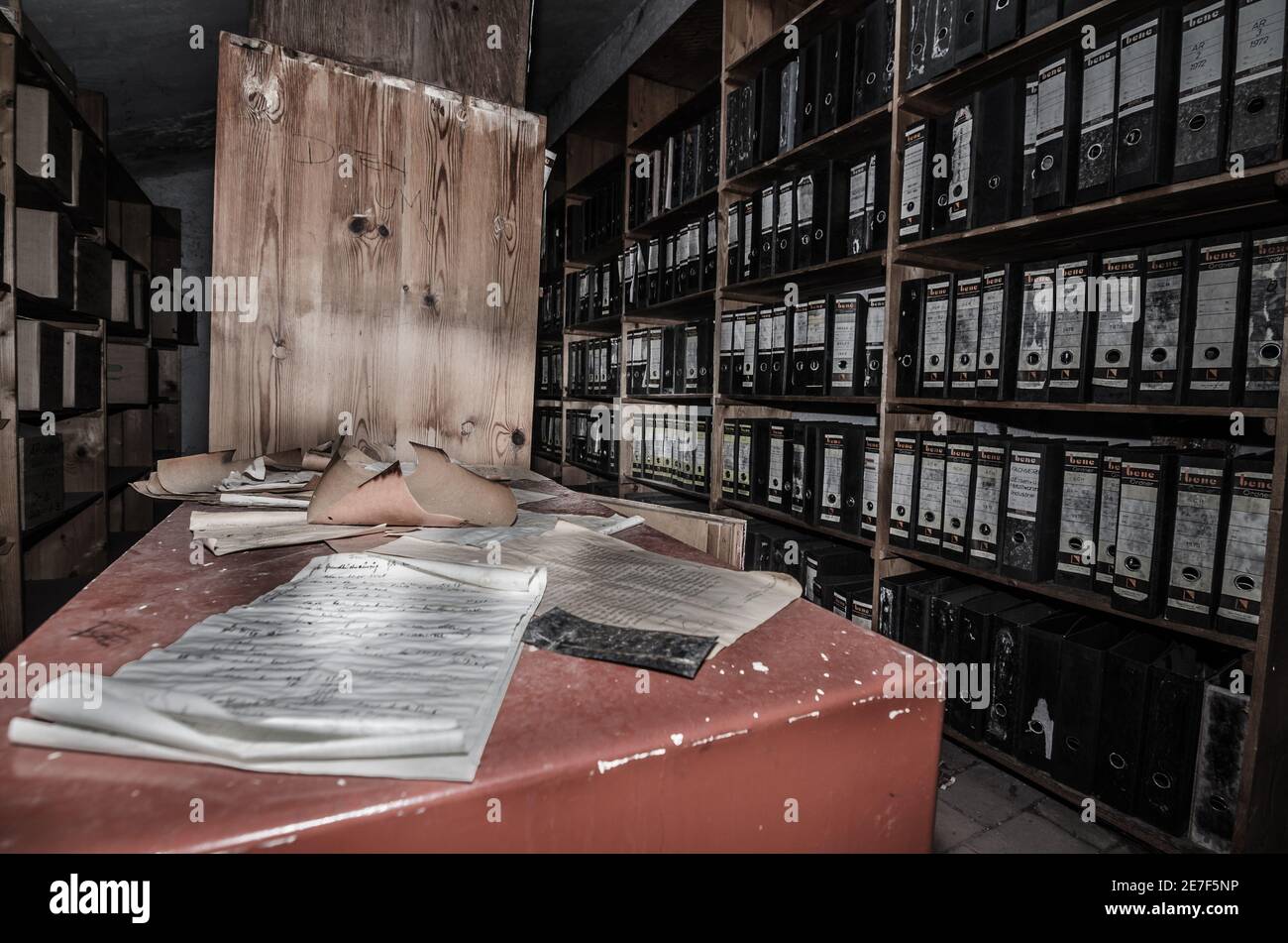 old filing cabinet in factory Stock Photo - Alamy