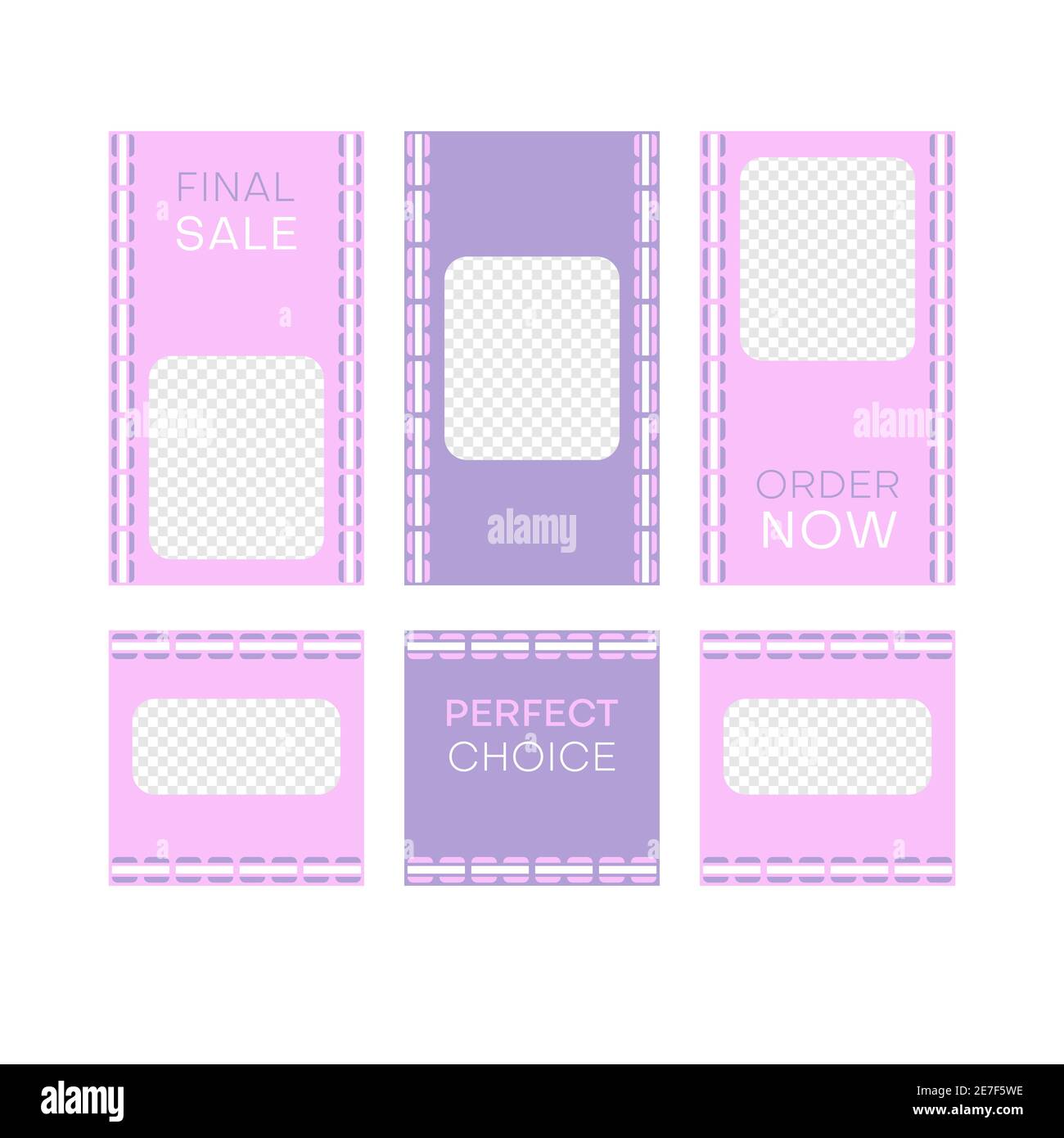 Modern decorative vector frames. Editable design templates for web ...