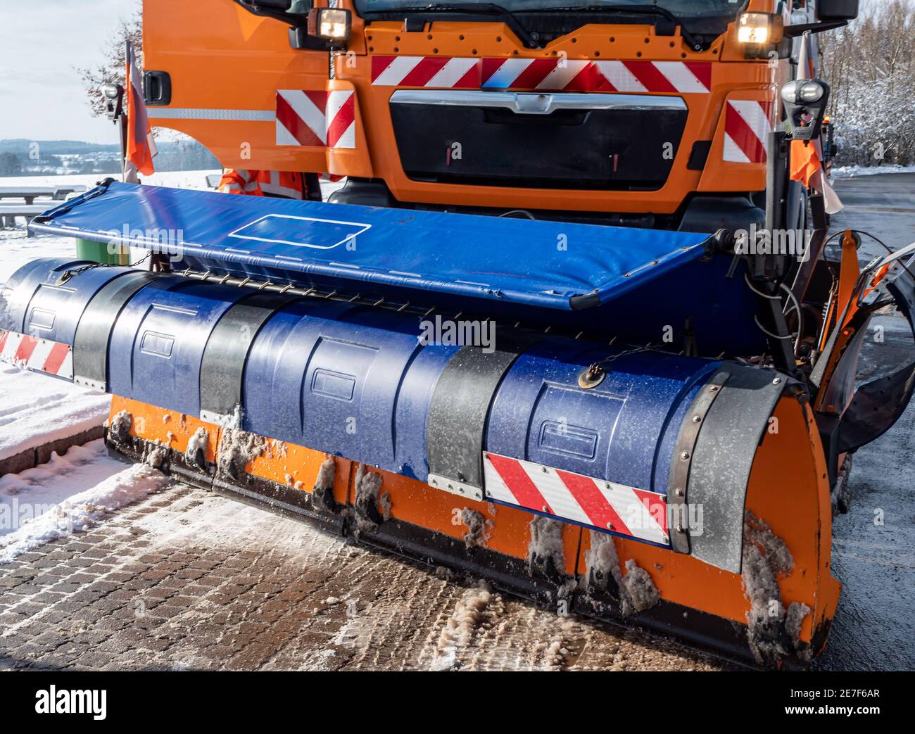 German winter service in action Stock Photo - Alamy