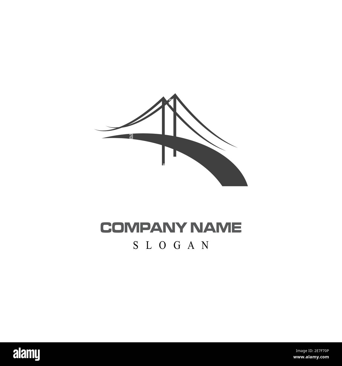 Bridge Logo Template vector icon illustration design Stock Vector Image ...