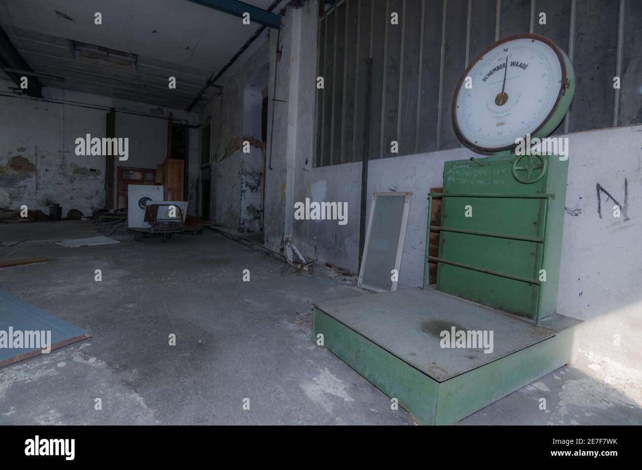 green old libra in storage hall Stock Photo - Alamy
